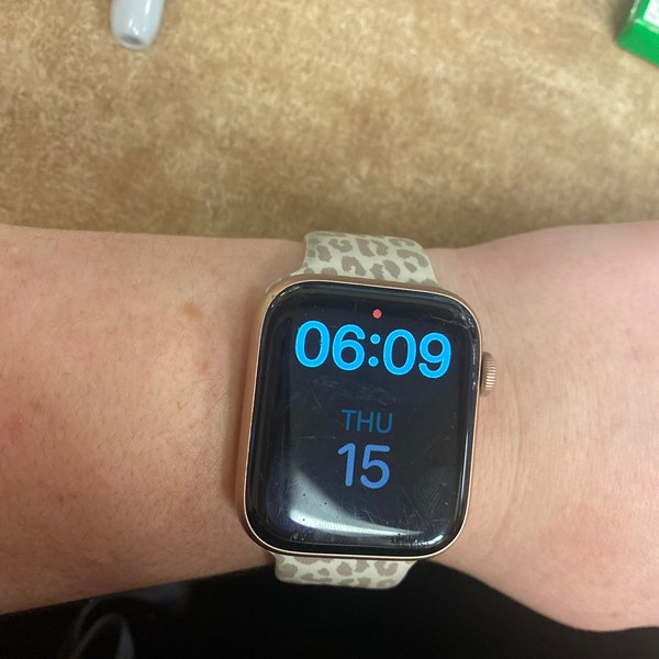 The Leopard Collection Silicone Watch Band Compatible With Apple Watch ...