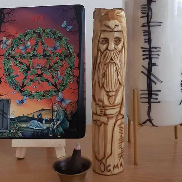 DAGDA GOIBHNIU and OGMA. Celtic Gods. Wiccan, Wicca, Altar, Druid ...
