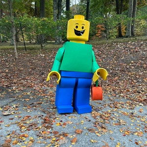 Costume Tutorial: LEGO Inspired Adult Minifigure Costume DIY Patterns ...