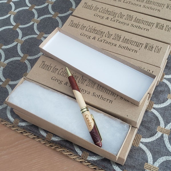 PERSONALIZED Exotic NATURAL Wood Pen, Engraved Wooden Pens, Rosewood ...
