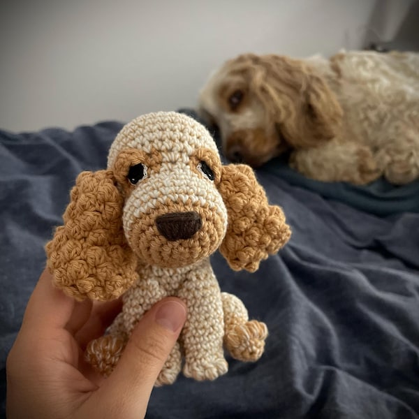 Customisable SPANIEL PUPPY Crochet, Amigurumi Spaniel, Spaniel Birthday ...