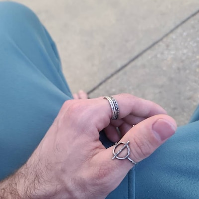 SALT Symbol SALT Ring Sterling Silver Alchemy Occultism Occult Esoteric ...