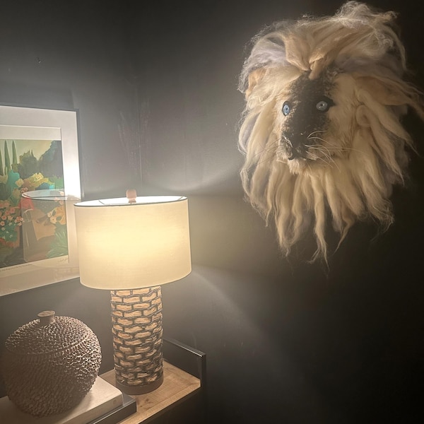 Realistic Faux Lion Head Wall Art Faux Animal Heads King of the Jungle ...