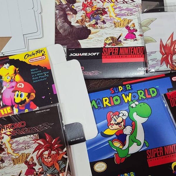 Super Mario Bros 3 NES Box Manual Dust Sleeve SMB3 - Etsy