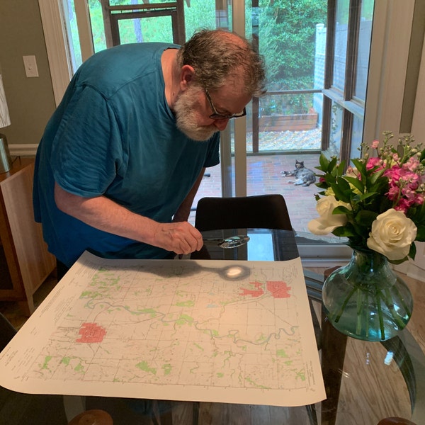 Gunpowder Falls State Park Map of Gunpowder Neck Maryland Art Print ...