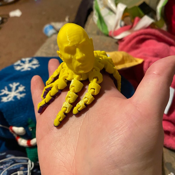The Rocktopus, 3D Printed, Fidget Toy, WWE, Rocktopus Fidget, Octopus ...