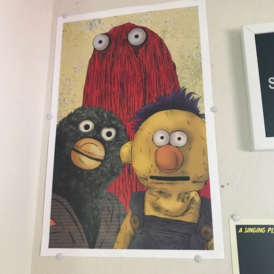 Don't Hug Me I'm Scared DHMIS Portrait Art Illustration Print - Etsy