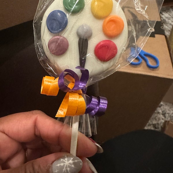Paint Pallet Oreo Cookie Pops / Art Party Favor / Chocolate Covered ...