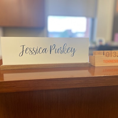 Custom Teacher Name Tag Sign Personalized Teacher Name Sign Desk Sign ...