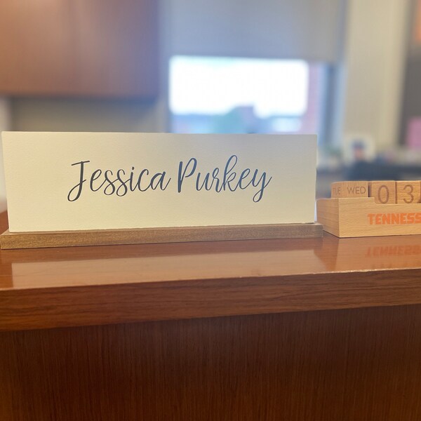 Custom Teacher Name Tag Sign | Personalized Teacher Name Sign | Desk ...