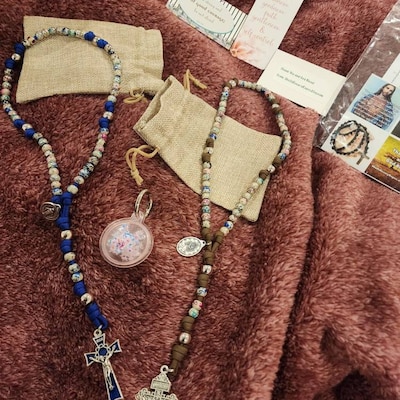 Holy Land Knotted Anglican Rosary Rope. Olive Wood 2.5 Inch - Etsy