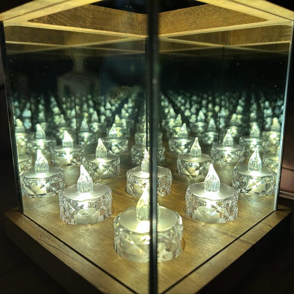 Infinity Mirror Coffee Table, Custom Coffee Table, Infinity Effect, RGB ...