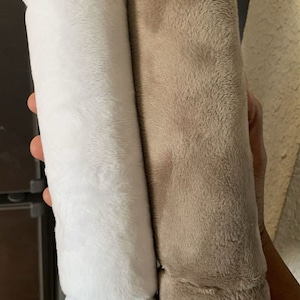 Shannon Fabrics Extra Wide 90 Solid Cuddle 3 Platinum Minky Fabric - Etsy