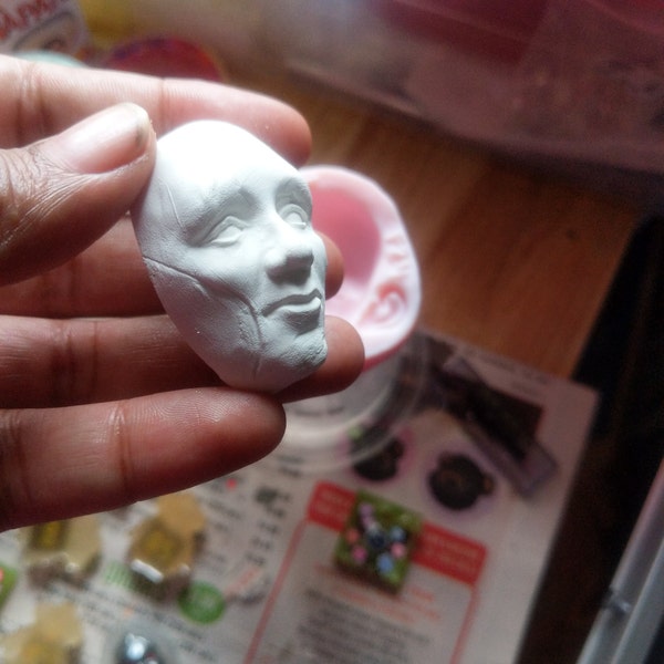 Moldf24- 2 Inch (5 Cm) Male Face Mold, Serious - Etsy