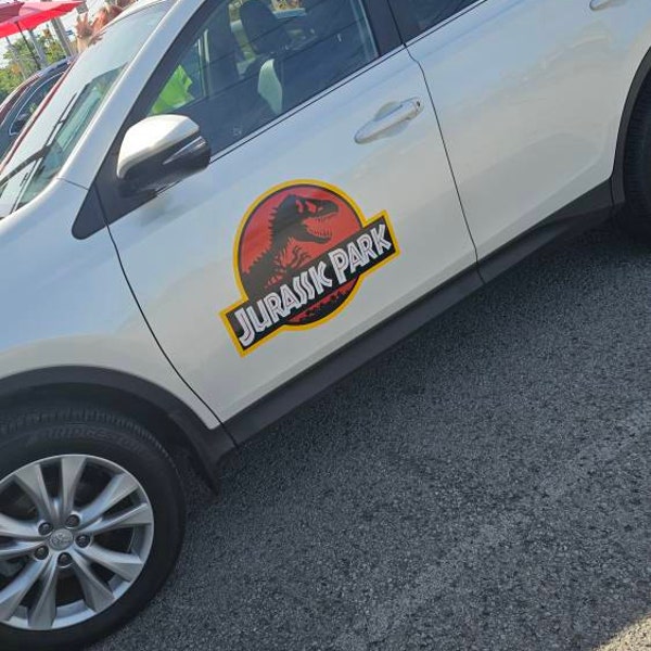 Original Jurassic Park Colored Dinosaur Compatible for Jeep SUV Truck ...