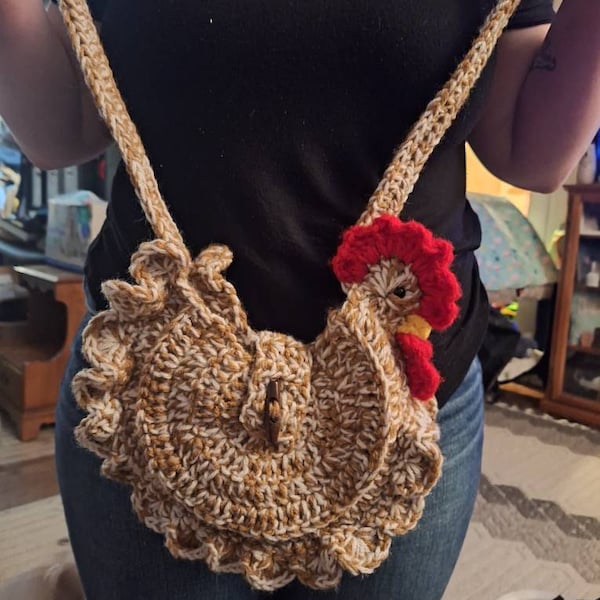 Crochet Chicken Bag Pattern Only U.S Terms - Etsy