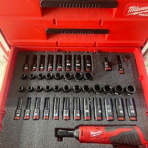 Milwaukee Packout Drawer Kaizen Foam Insert for 3/8 M12 Ratchet/socket ...