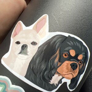 Personalized Dog Stickers Hand Drawn Custom Pet Sticker, Custom Dog ...