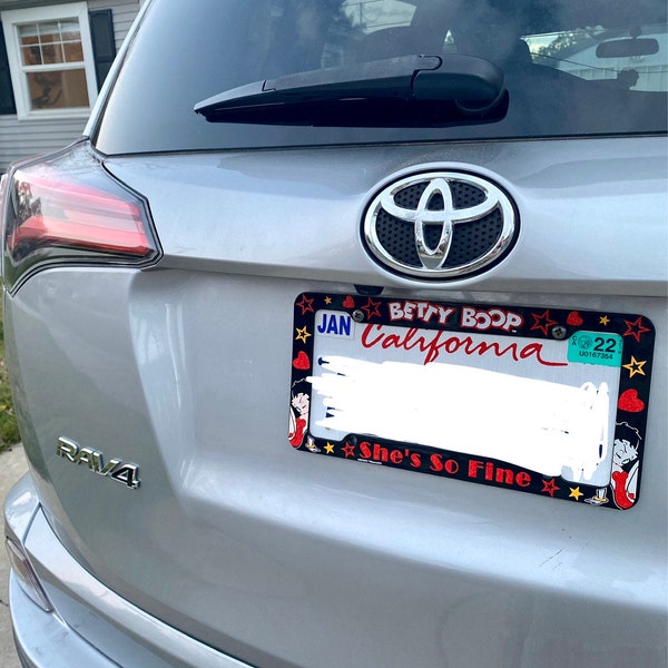 Betty Boop ,minnie Mouse License Plate Frame: Universal Fit Car Decor ...