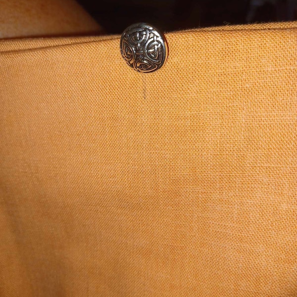 6 Silver Colored Metal Buttons Celtic Knot Gaelic Irish Ireland Buttons ...