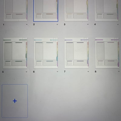 Digital Note Papers Template With Tabs, Pastel Cornell Notes, Student ...