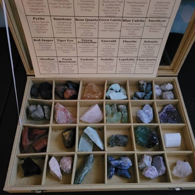 Raw Crystal Collectors Box Crystal Kit Crystal Gift Set Meditation ...
