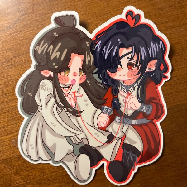 Xie Lian / Hua Cheng Chibi Sticker - Heaven Official’s Blessing - Etsy