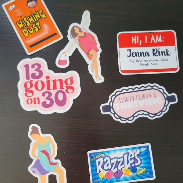 13 Going on 30 Sticker Set | Jenna Rink | Wishing Dust | Razzles ...