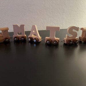 Wood Train, Signature, Letter Train New - Etsy