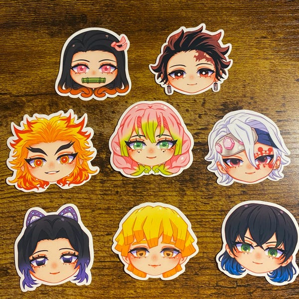 Demon Anime L Anime Stickers | Water Proof Stickers | Fanart | Anime ...