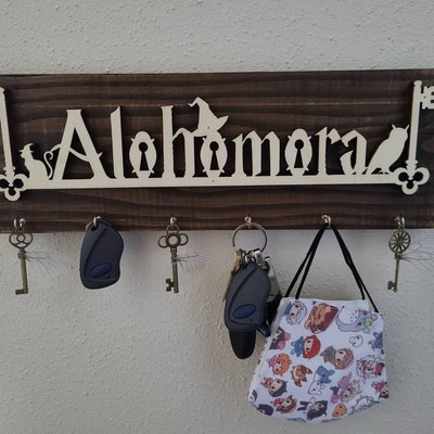 Solid Wood Alohomora Key Holder, Alohomora Key Rack ,alohomora Key ...