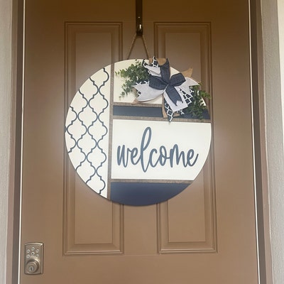 Blessed Welcome Front Porch Sign Welcome Sign Porch Sign - Etsy