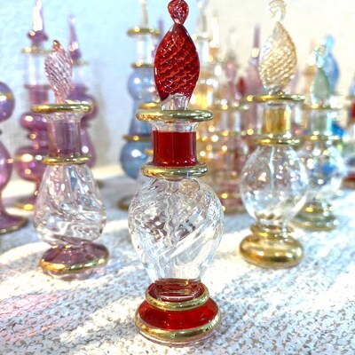 Wholesale Set of 20 Miniature Egyptian Hand Blown Glass Perfume Bottles ...