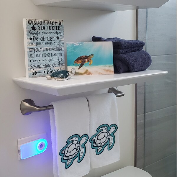 Sea Turtles Embroidered on Bath Towels, Hand Towels And/or Wash Cloths ...