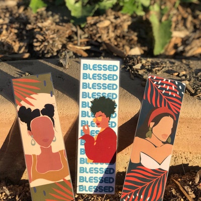 Laminated Blessed Bookmark Black Girls Read Christian - Etsy