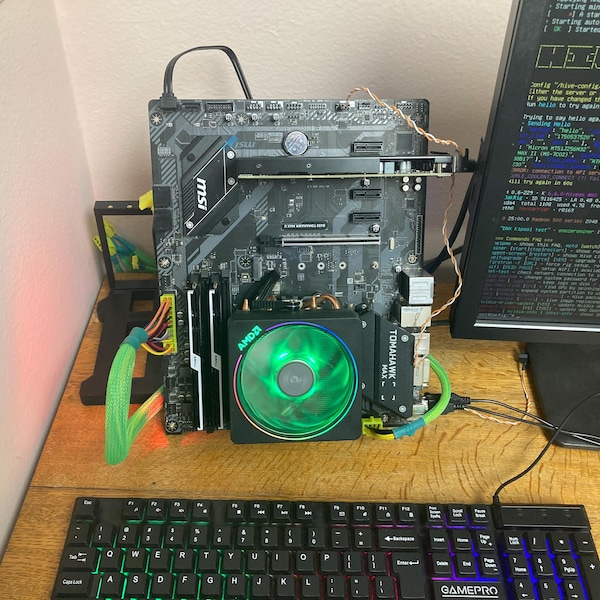 Mini ITX Vertical Motherboard Stand - Show Stand, Desktop, or Display ...