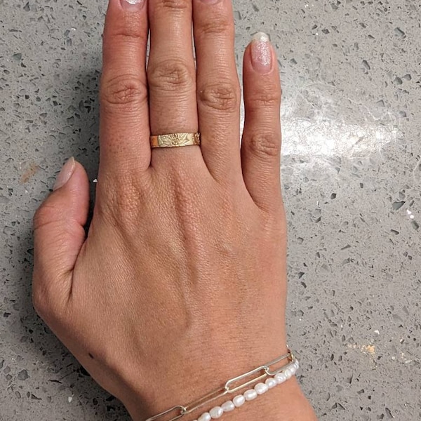 Dainty Wavy Ring 14K Gold Filled Wave Ring Gold Simple Squiggle Ring ...