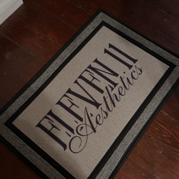 Custom Business Logo Door Mat - Your Text Here - Personalized Doormat ...