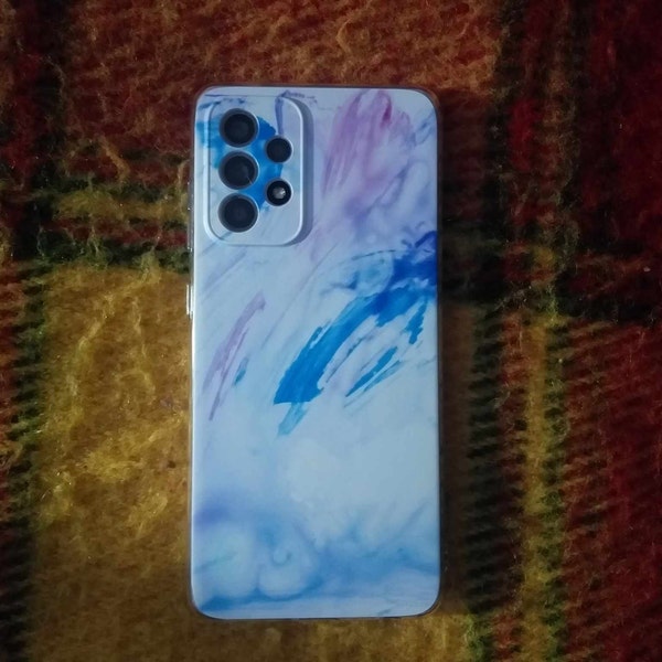 Blue Marble Phone Case With Pink Gold Cover Fit for iPhone 15 Pro Max ...