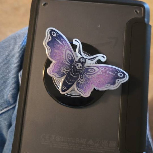 Glow in the Dark Death Moth Popsocket™, Witchy Phone Grip - Etsy