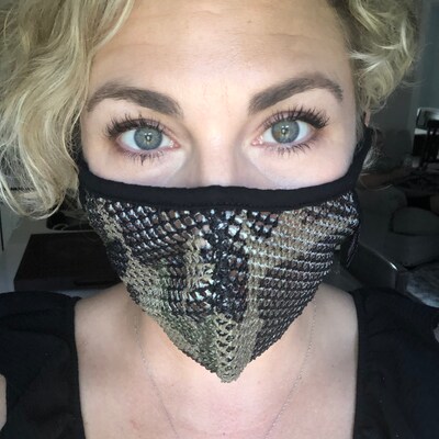 MESH MASKS Cotton-lined or Unlined Face Mask Double Layer - Etsy