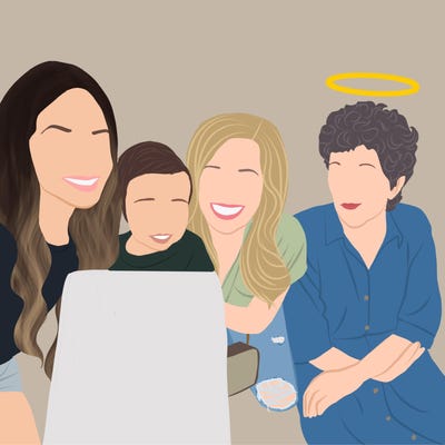 Group Portrait, Group Drawing, Drawing From Photo,digital Drawing ...
