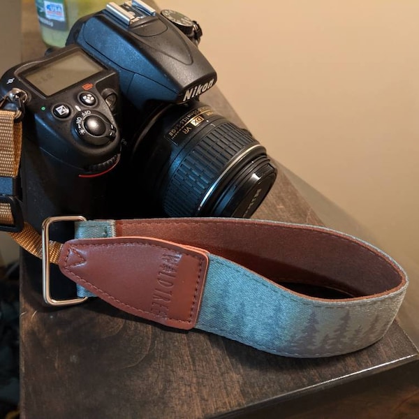 Camera Wrist Strap, Pinetree Landscape, Outdoor Adventure, Evergreen Color, Camera Accessories ...
