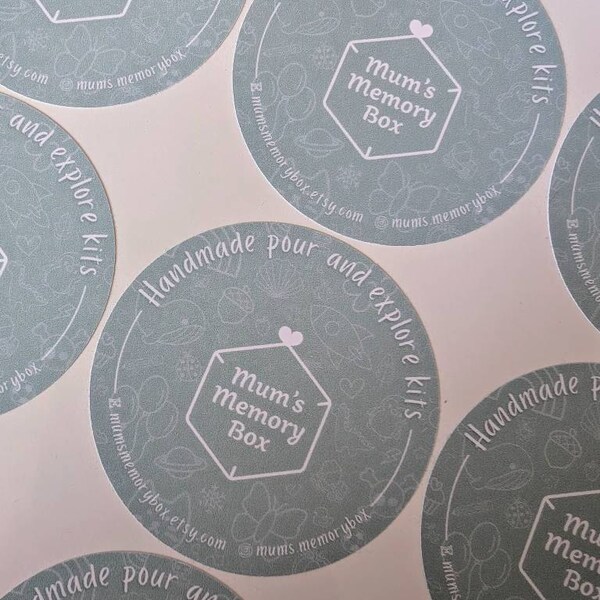 Custom Personalised Business Logo Round, Rectangle, Square Stickers or ...