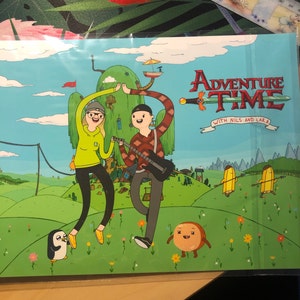 FREE PRINT & SHIPPING Adventure Time Custom Portrait | Etsy