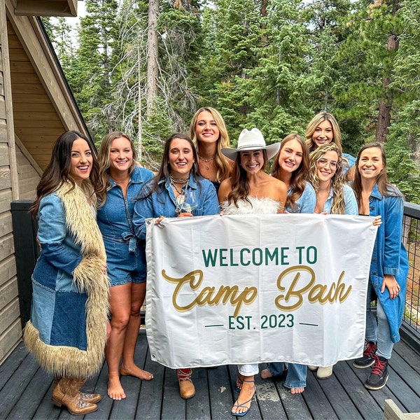 Retro “camp Bach” Flag for Camp-themed Bachelorette Party - Etsy