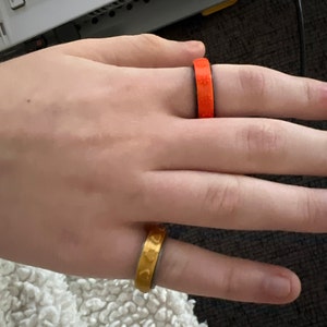 Custom Fidget Ring Spinner Rings Custom Pattern, Color Stim Ring for ...