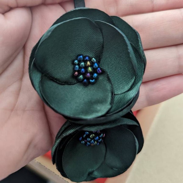 Tiny Orange Hair Pins Orange Hair Flowers Bridal Orange Pins Orange ...