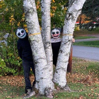 Scary Mask, Handmade Mask, Creepy Paper Mache Mask, Halloween Mask ...