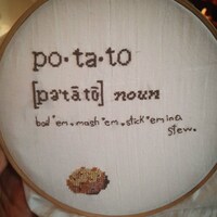 Potato Samwise Quote Cross Stitch PATTERN Instant Download - Etsy Canada